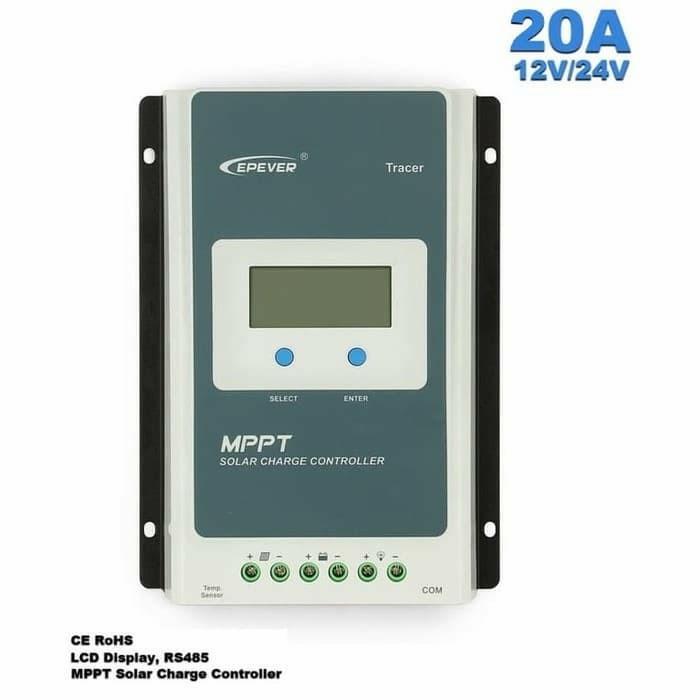 SOLAR CHARGE CONTROLLER REAL MPPT 20A 12V 24V TRACER 2210AN EPEVER - TECH ZONE | Lazada Indonesia