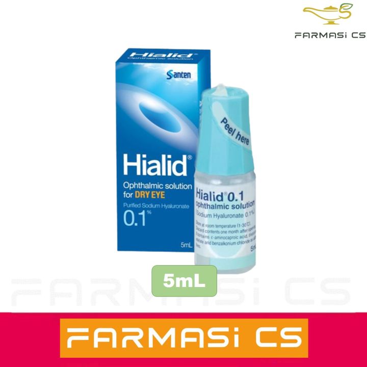 Santen Hialid 0.1% Ophthalmic Solution For Dry Eye 5ml EXP:06/2026 ...