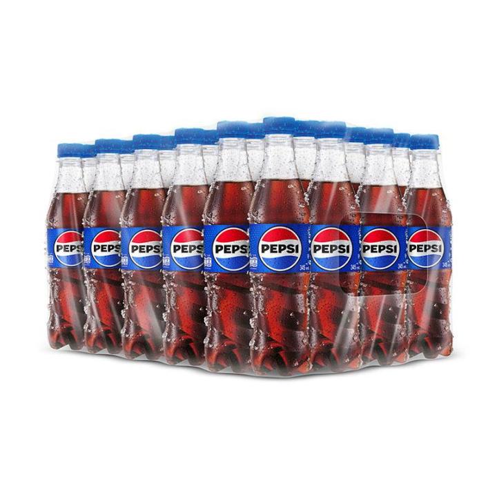 Pepsi soft drink 345 ml. x 24 เป๊ปซี่ เครื่องดื่มน้ำอัดลม 345 มล. x 24 ...
