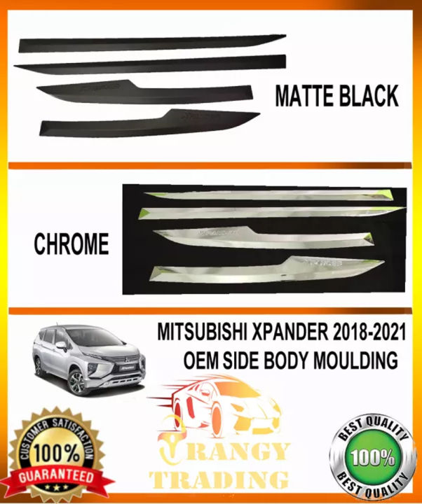 Mitsubishi Xpander 2018 to 2021 OEM Side Body Moulding MATTE BLACK ...