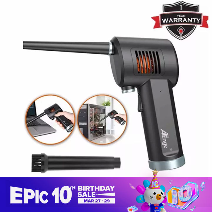 Electric Air Duster for Keyboard Cleaning Rechargeable 6000mAh Battery ...