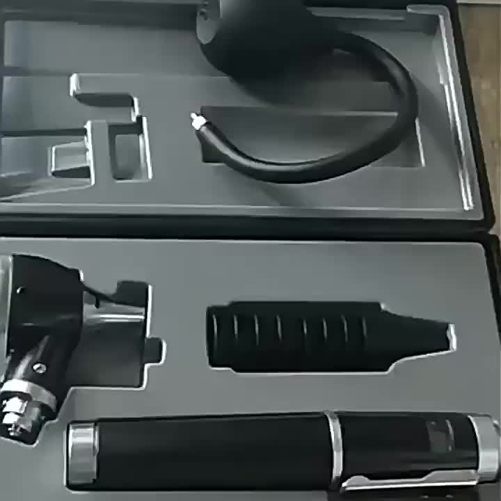 Electric Otoscope Ear Inspection Large Window HS-OT10D Fiber Optic Ear ...