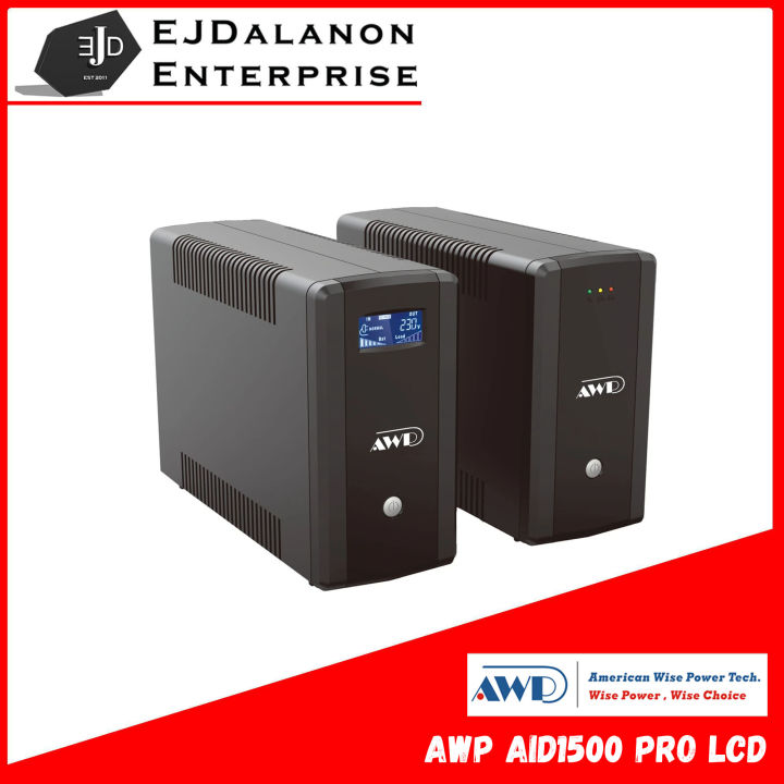 AWP AID1500 Pro LCD 1500VA / 900W LCD Display Power Supply (6 Sockets ...