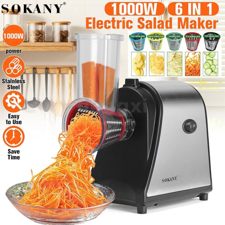 Multifunctional Electric Salad Maker Fruit Vegetable Slicer Cutter ...