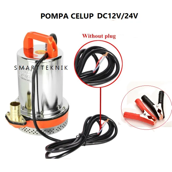 Pompa Air celup DC12V/24V Submersible water pump / Pompa kolam DC 1inch ...