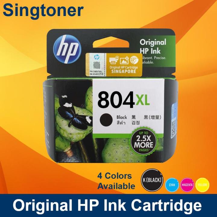 [Original] HP 804XL Black Tri-color Ink Cartridge for HP ENVY Photo 6220 / 6222 / 7120 / 7820 ...
