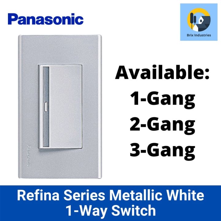 【COD】 Panasonic Metallic White Refina Series 1 Way Switch Set 2 or 3 ...