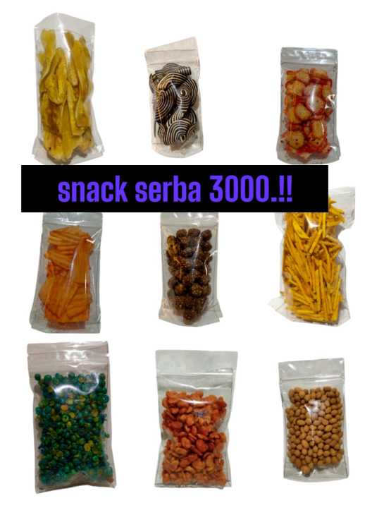 snack murah serba 3000, aneka cemilan gurih manis dan pedas.. | Lazada ...