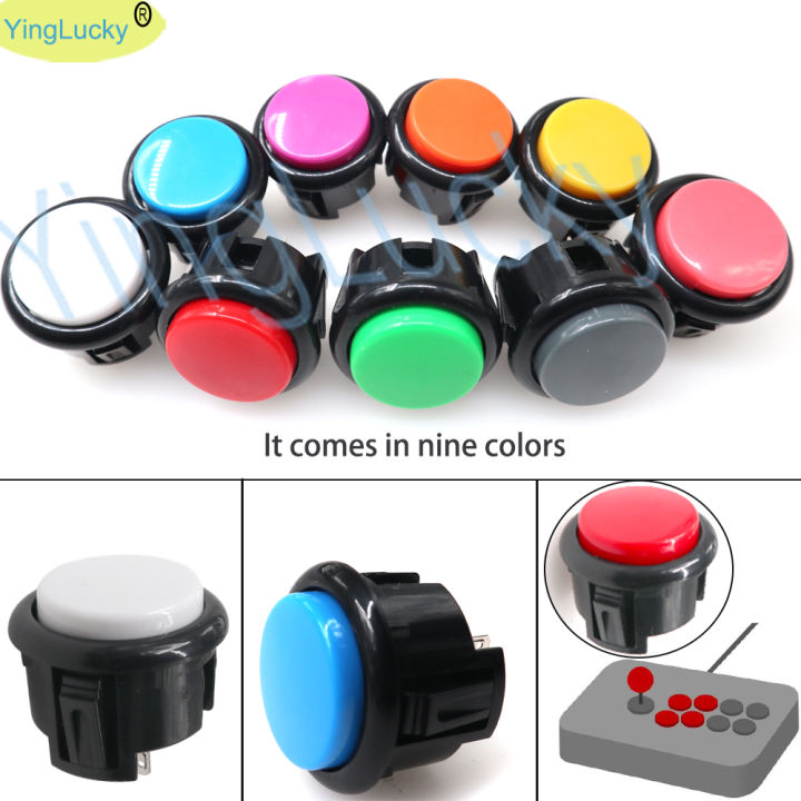 【Innovative】 Sanwa Key Black Edge Color Mix Arcade Console Street ...