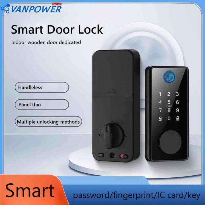 Tuya APP Biometrics Door Lock Aluminum Alloy Bluetooth-compatible ...