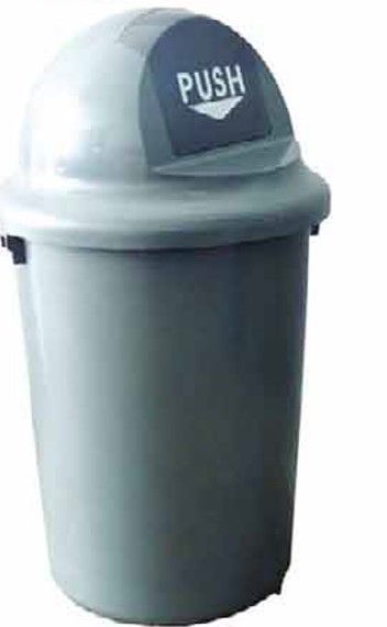 60L Plastic Standing Litter Bin with Push Flap Lid Cover | Lazada Singapore