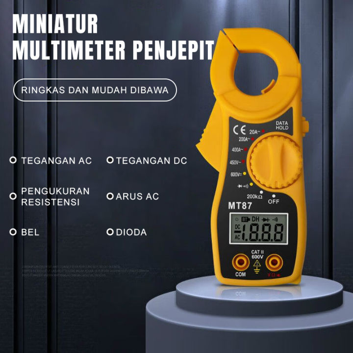 MT87 Digital Clamp Meter tang ampere multimeter MT-87 Kabel Tester Ukur ...