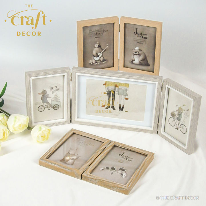 The Craft Decor Foldable Wooden Photo Open Frame | Table Frame | DIY ...