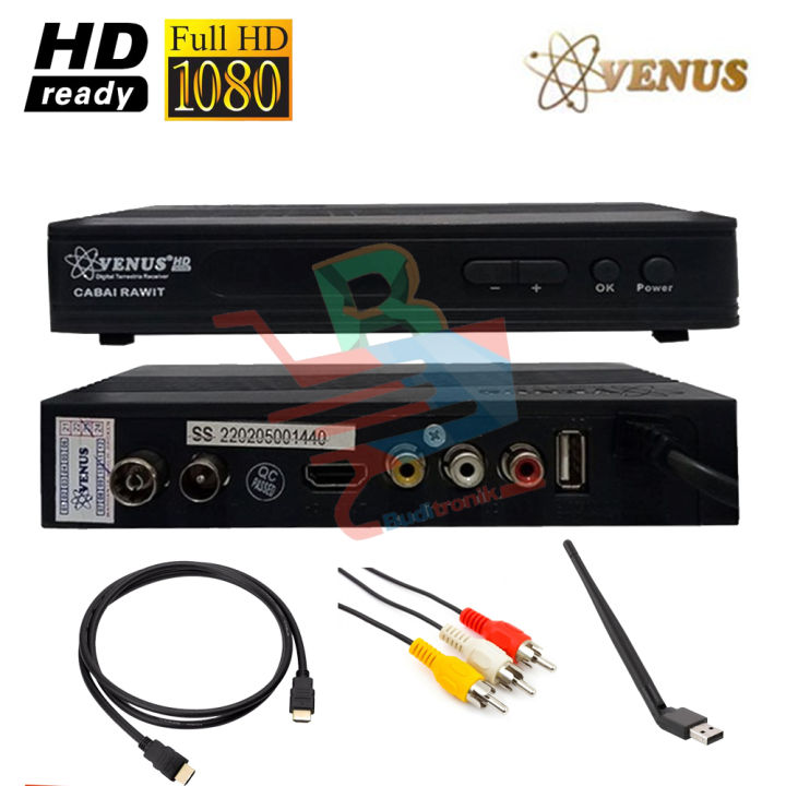 Set Top Box VENUS HD DVB T2 STB Cabai Rawit Receiver TV Digital ...