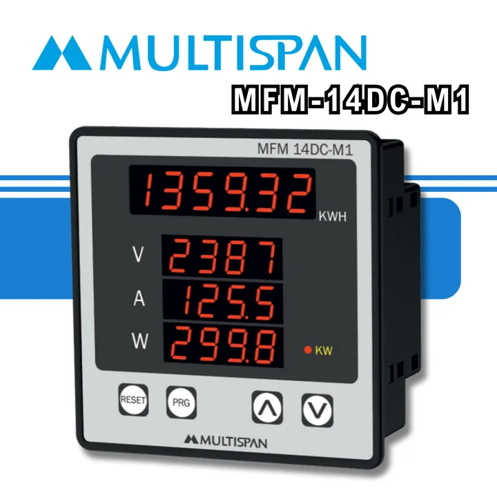 MULTISPAN dc digital multifunction meter DPM power meter MFM-14DC-M1 ...