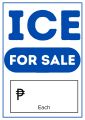 ICE FOR SALE SIGNAGE LAMINATED | Lazada PH