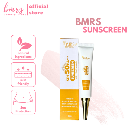 BMRS SUNSCREEN SPF 50 PA+++ UVA and UVB PROTECTION with collagen and ...
