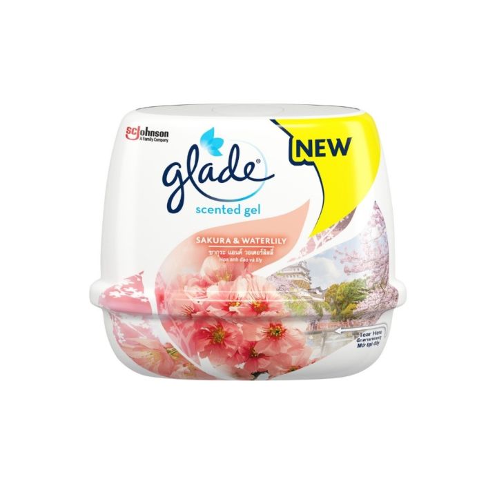 GLADE 180g Scented Gel - Long-Lasting Fragrance, Eco-Friendly, Fresh ...