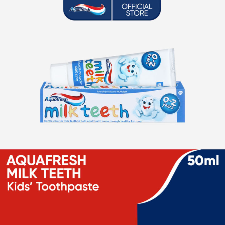 Aquafresh Milk Teeth Kids' Toothpaste 0-2 Years Old 50ml # | Lazada PH