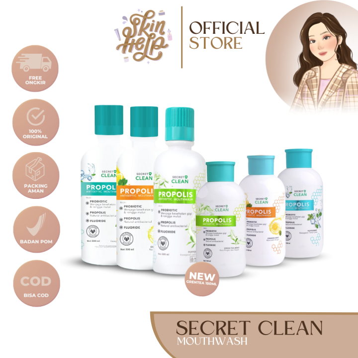 Secret Clean Propolis Antiseptic Mouthwash 150ml | Lazada Indonesia