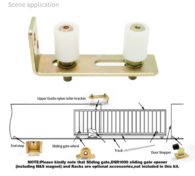 Sliding Gate Roller Heavy Duty Upper Guide Bracket Roller Wheel Upper ...