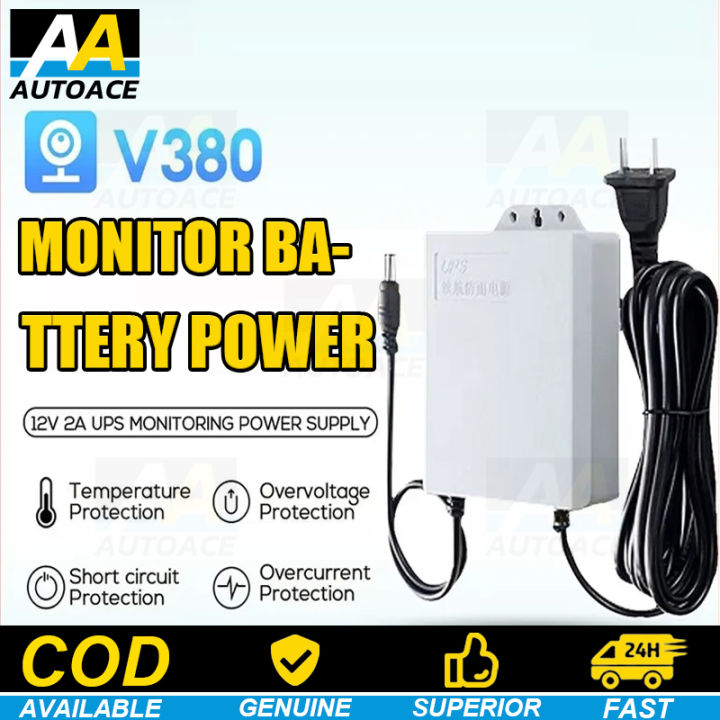 V380 PRO 12V 1.5A Uninterruptible Power Supply Mini UPS Battery Backup ...