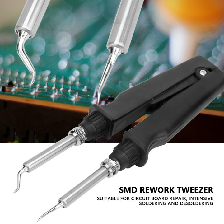 Soldering Iron Tweezer SMD Rework Station 220V 60W Desoldering ...