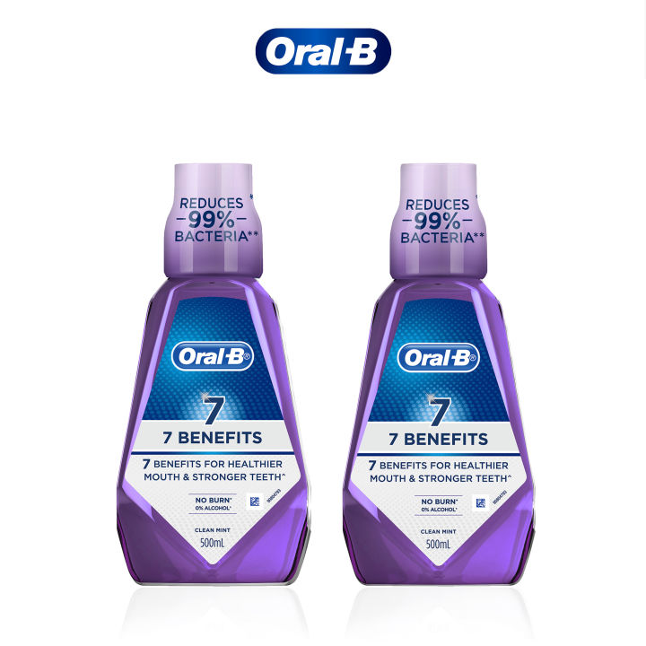 Oral-B 7 Benefits Mouthwash Bundle Pack (500ml x 2) | Lazada Oral-B 7 Benefits Mouthwash Bundle Pack (500ml x 2) | Lazada