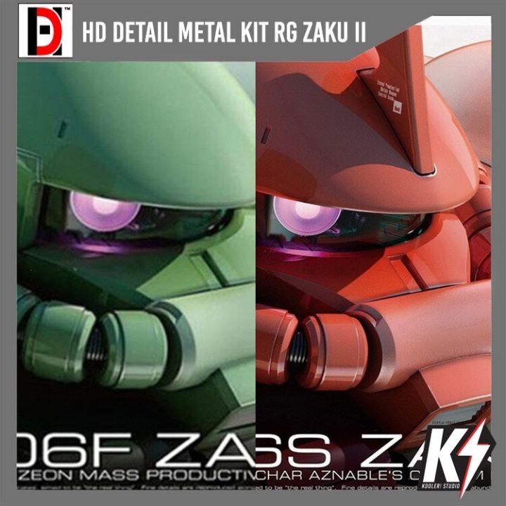 HD Detail Metal Kit RG MS-06S Zaku II #เซ็ทพาร์ทโลหะ เสริมดีเทลกันพลา ...