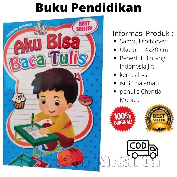 Buku Aku Bisa Baca Tulis Belajar Membaca dan Menulis Untuk Anak TK SD ...