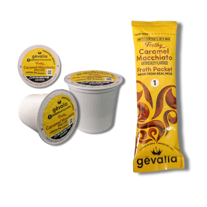 Gevalia Espresso Style Coffee Frothy Caramel Macchiato 1 Packet And 1 ...