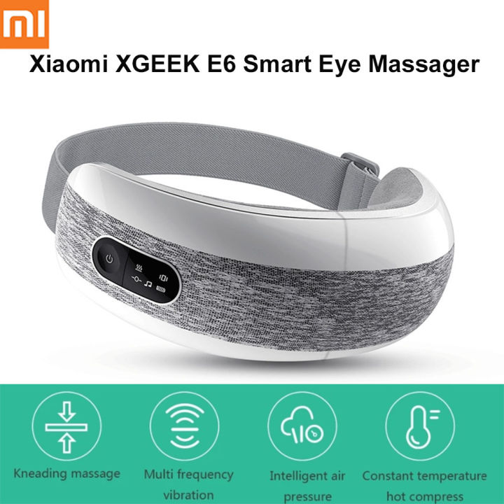 Xiaomi XGEEK E6 ฉลาด เครื่องนวดตา ดนตรี ประคบร้อน 40 องศา 4 โหมด กด พับได้ เครื่องนวดผ่อนคลายตา ...