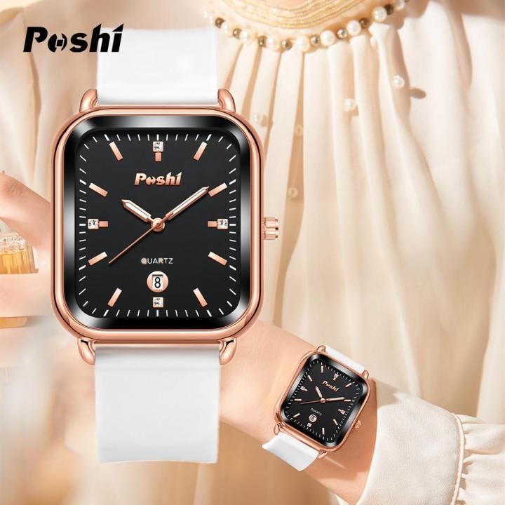 POSHI New Square Women Watches Korean Fashion Elegant waterproof Ladies ...