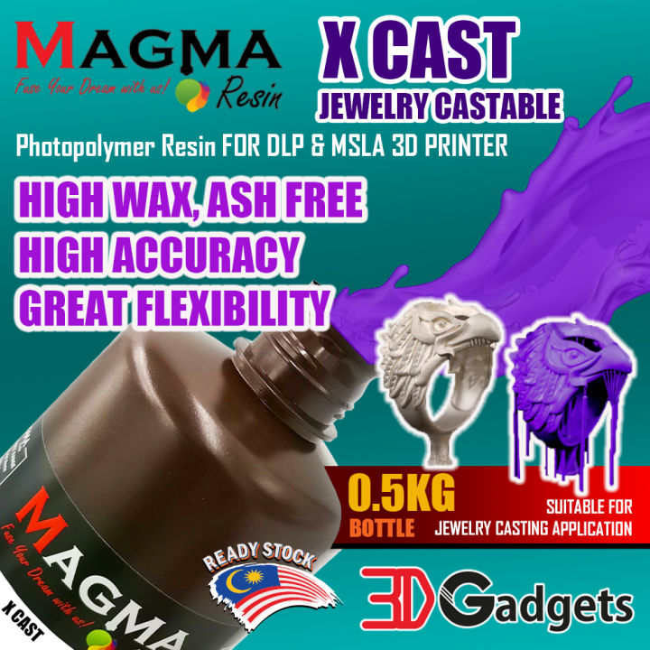 Magma x Jamghe Jewelry Castable X CAST Resin 500g for 3D Printer LCD ...