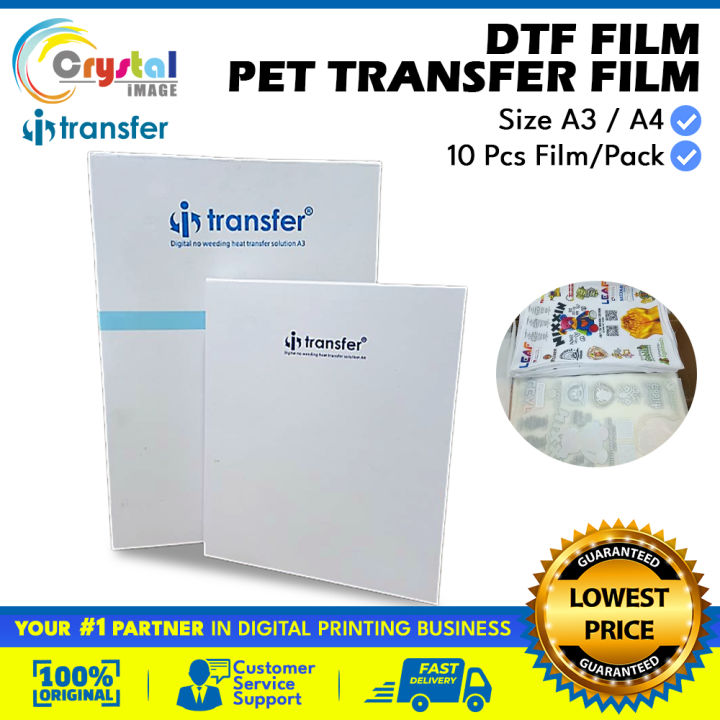 DTF Direct to Film Transfer Film 10 PCS A4/A3 PET Film | Lazada PH