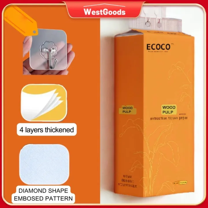 Native Wood Pulp Extractable Facial Tissue Good Quality Hanging Facial ...