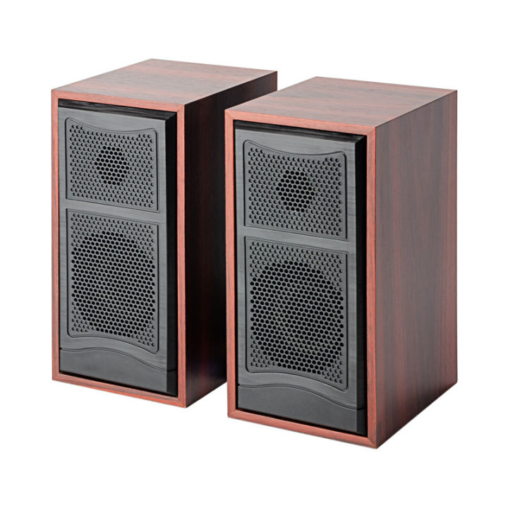 USB Computer Speakers Wooden 2.0 Small Active Laptop Speaker Desktop ...