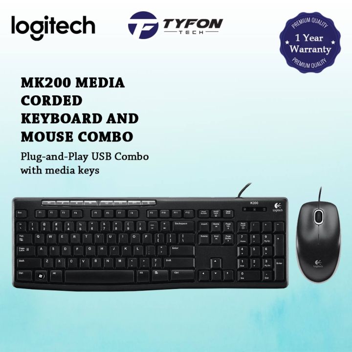 Logitech Media Combo MK200 Keyboard Mouse Set | Lazada