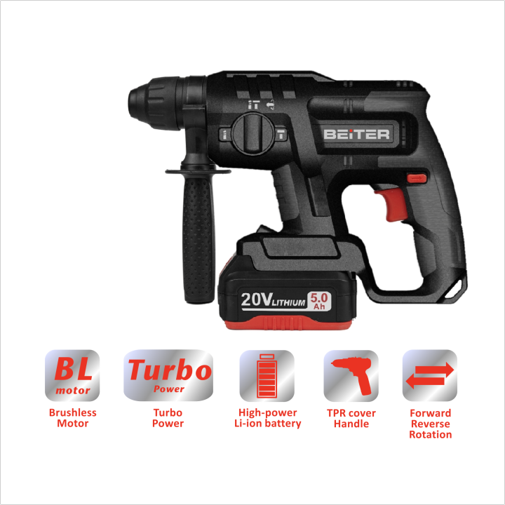 Beiter BRH60-20V Cordless Rotary Hammer Drill | Lazada Singapore