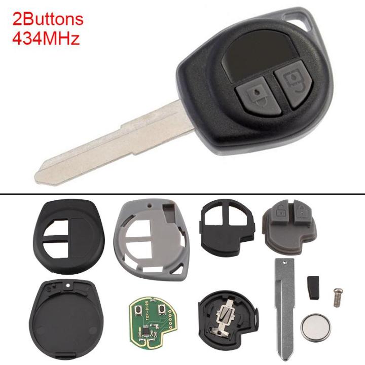 Keyless Uncut Replacement Flip Remote Key Fob with ID46 Chip 433MHz 2 ...