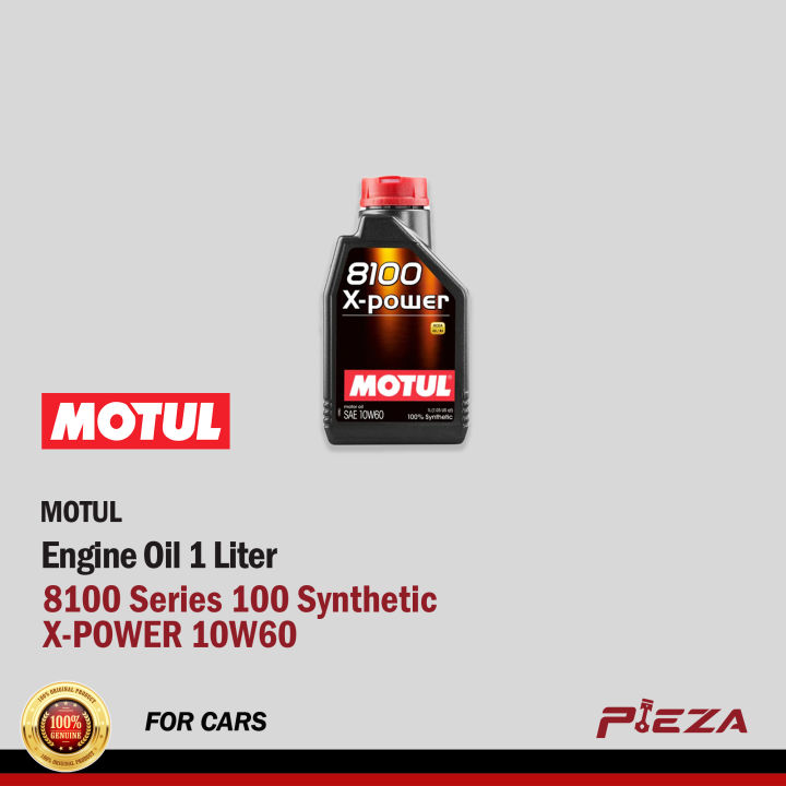 MOTUL Engine Oil 8100 series 100% Synthetic X-POWER 10W60 1 Liter ...