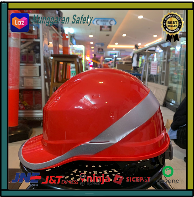 Helm Safety Proyek Delta Plus - Safety Helmet Delta Plus Merah | Lazada ...