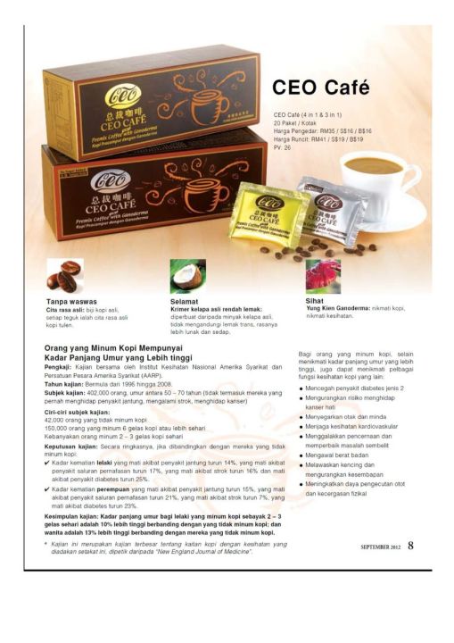 CEO Cafe /CEO Coff 4in1 / 3in1 / Kopi Aroma / Coffee - ready stock | Lazada