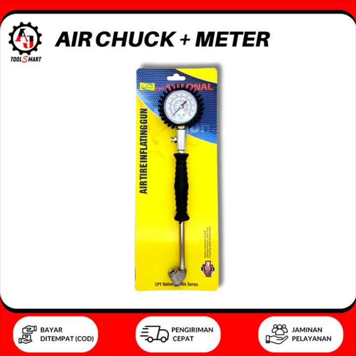 Air Chuck Meter CPT National Alat Pengisi Angin Ban Mobil/Motor/Sepeda ...