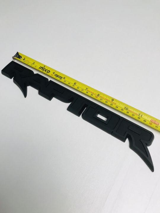 Ford Ranger Raptor Matte Black Badges - Trunk Emblem Badge Matte Black ...