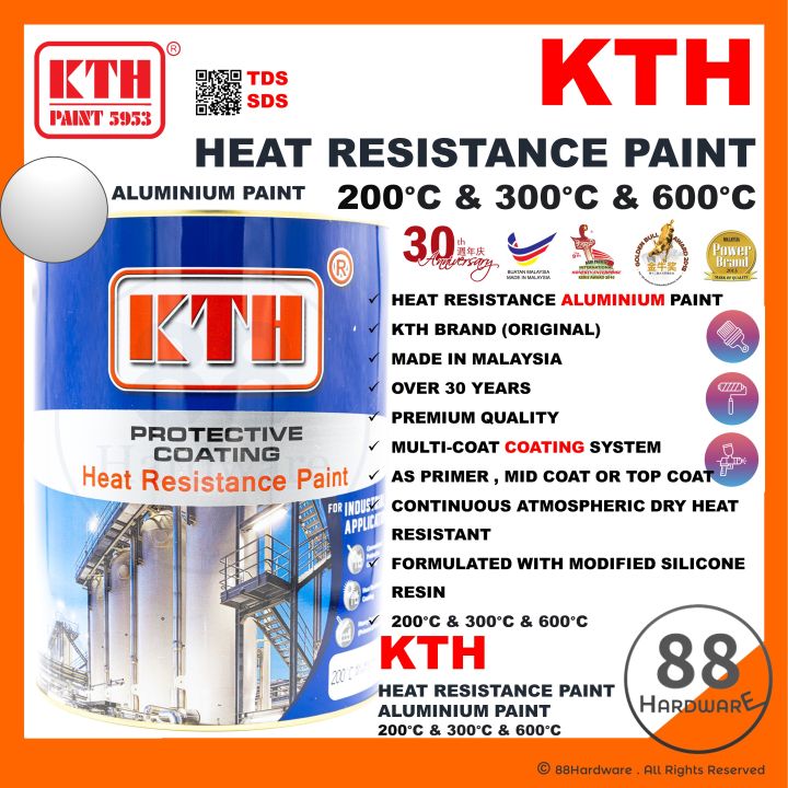 5L Kth heat resistance aluminium paint / high gloss paint / cat silver ...