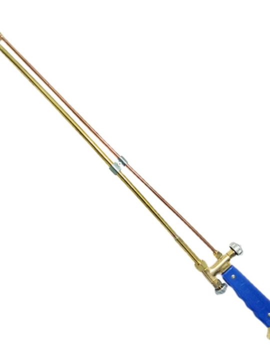 Straight-head oxygen cutting torch, injection-suction oxygen acetylene ...