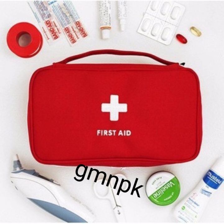 GM First Aid Kit Set Medical Pouch Family Emergency Kit Woundplast ...