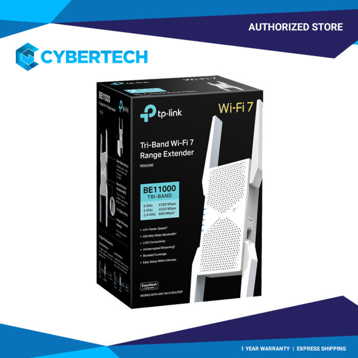 TP-Link RE655BE BE11000 Tri-Band Wi-Fi 7 Extender | Lazada PH