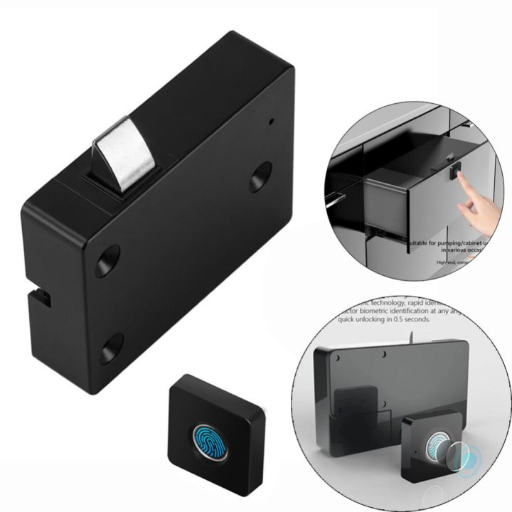 DENGJT Residential Shoebox Hidden Home Smart Biometric Door Lock Drawer ...